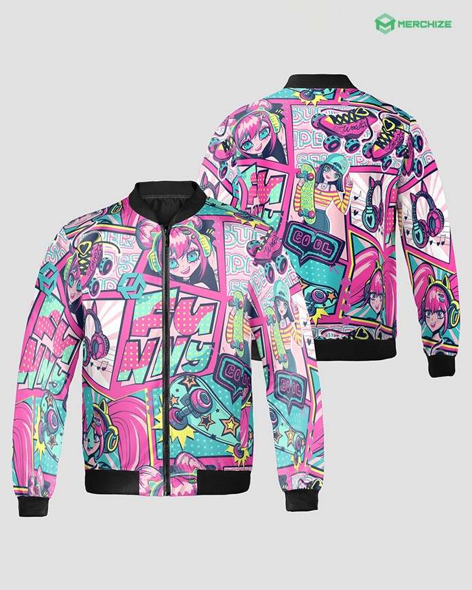 All-over Print Bomber Jacket - Print On Demand | Merchize