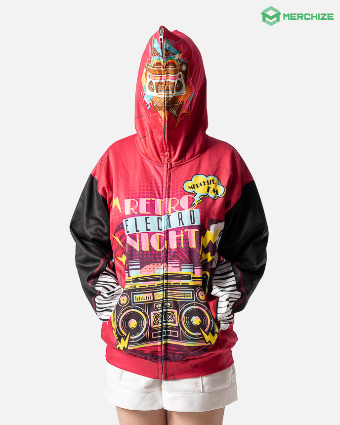 All-over Print Full Zip Up Hoodie (Lightweight) - Print on demand ...