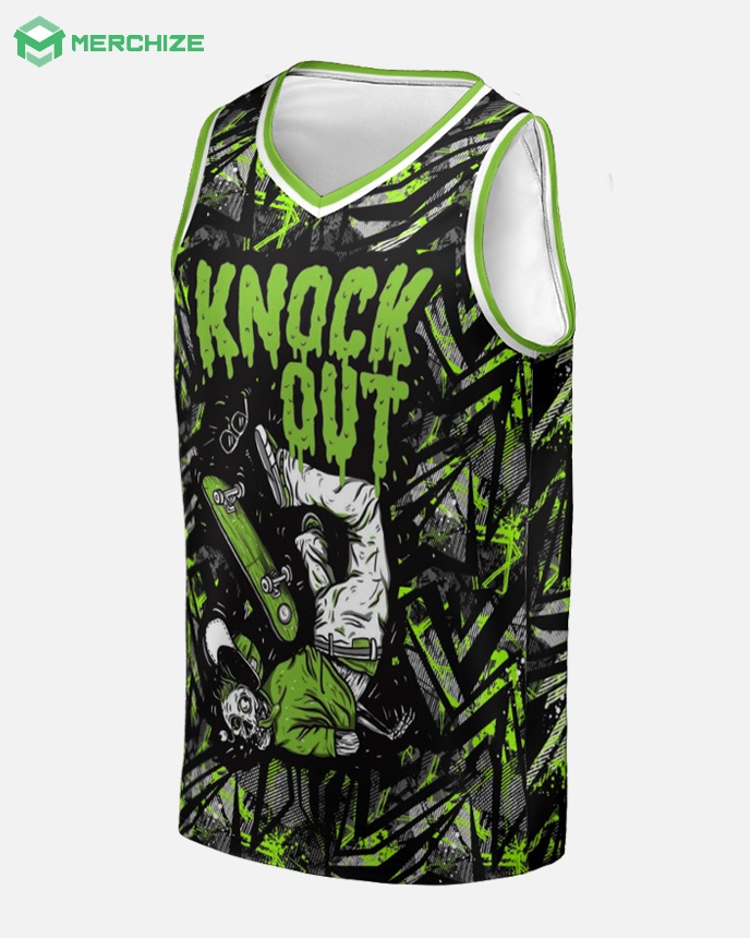 All-over Print V-neck Sleeveless Jersey Tank Top - Print On Demand