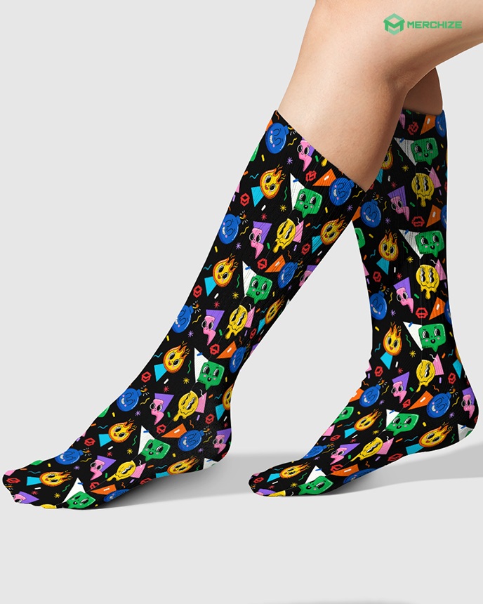 Custom All-over Print Socks - Print On Demand | Merchize