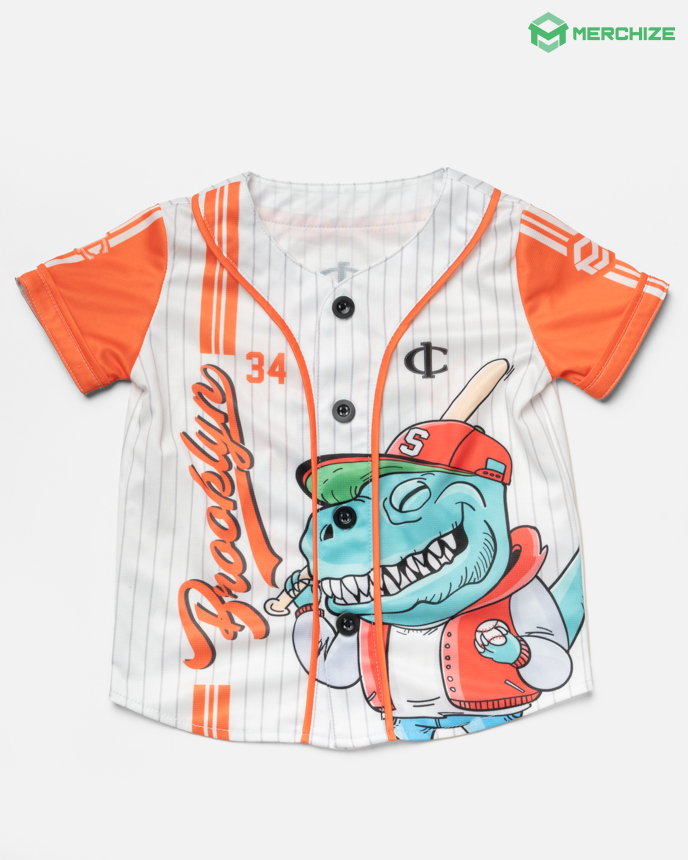 All-over Print Kids and Youth Baseball Jersey - Print on Demnad | Merchize