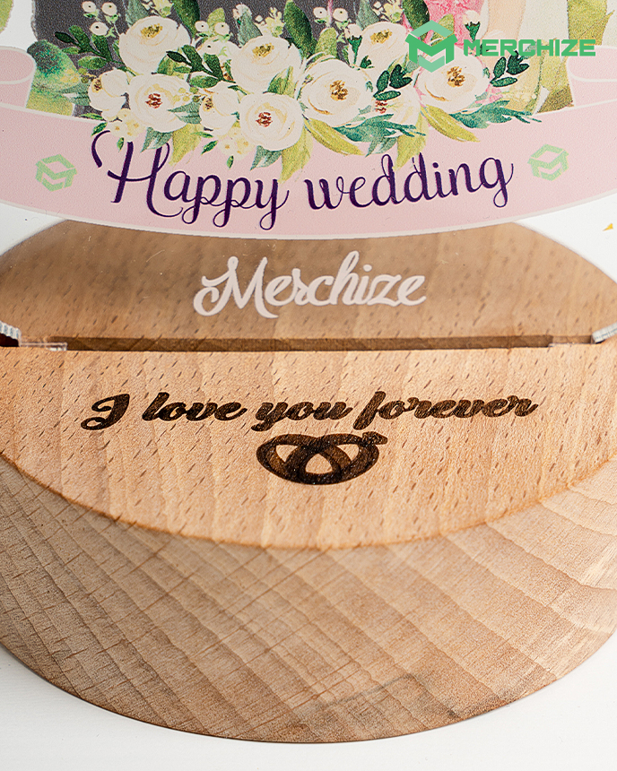 Custom Shape Photo Night Light (Beech wood base) - Prind on demand ...