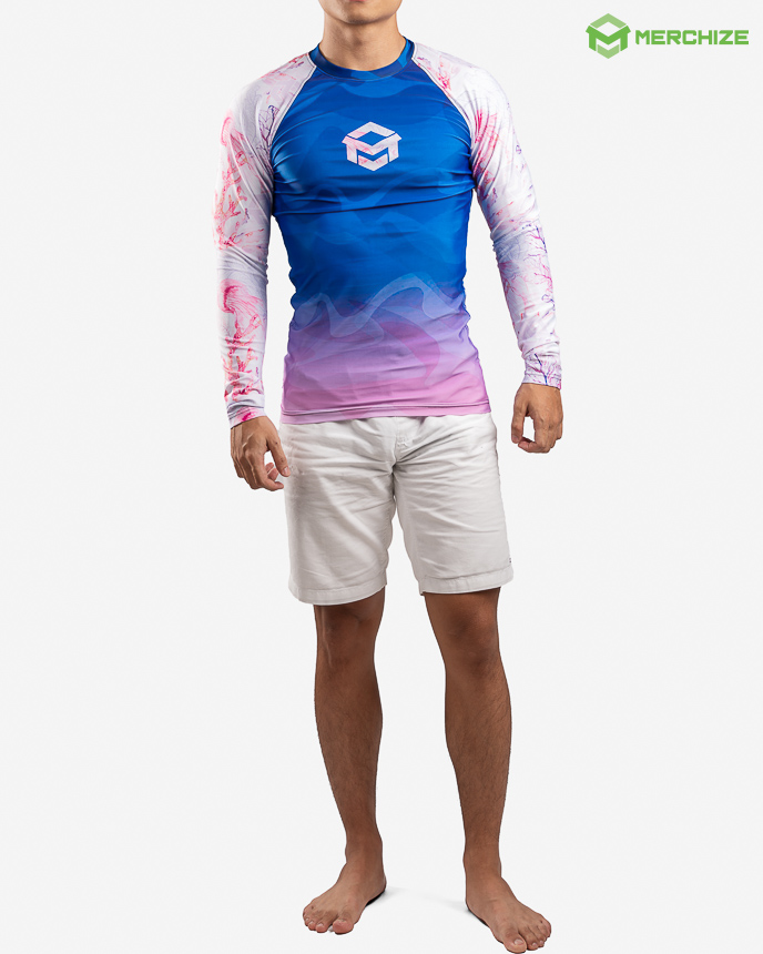 All-over Print Long Sleeve Rash Guard - Print On Demand | Merchize