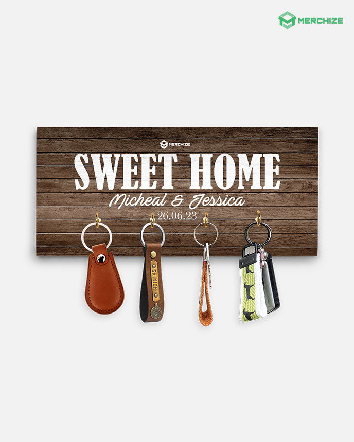 Custom Wood Key Holder - Print On Demand | Merchize