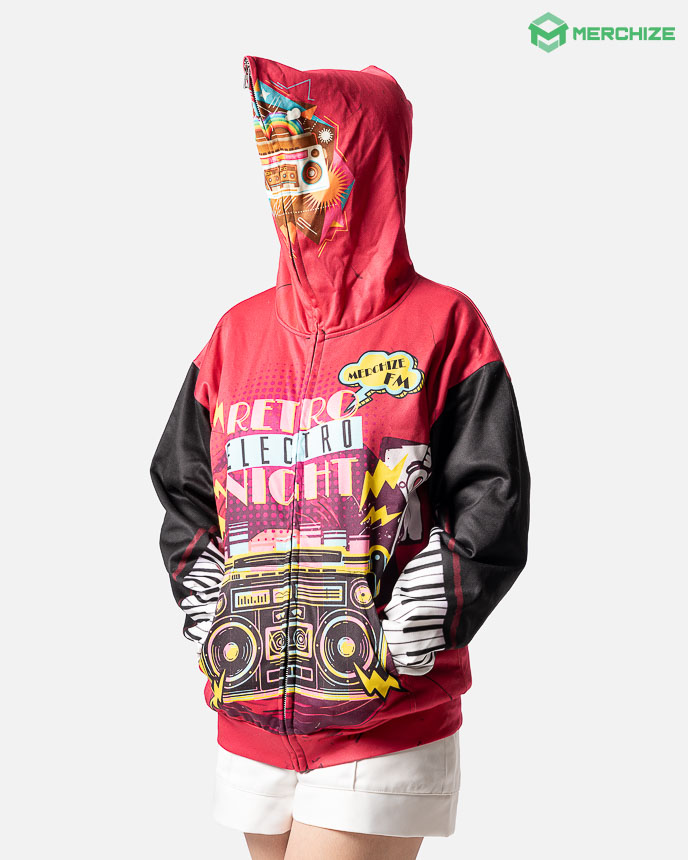 All-over Print Full Zip Up Hoodie (Lightweight) - Print on demand ...