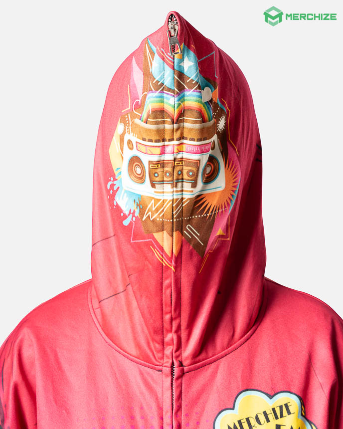 All-over Print Full Zip Up Hoodie (Lightweight) - Print on demand ...