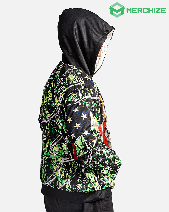 All-over Print Fleece Hoodie - Print on Demand | Merchize